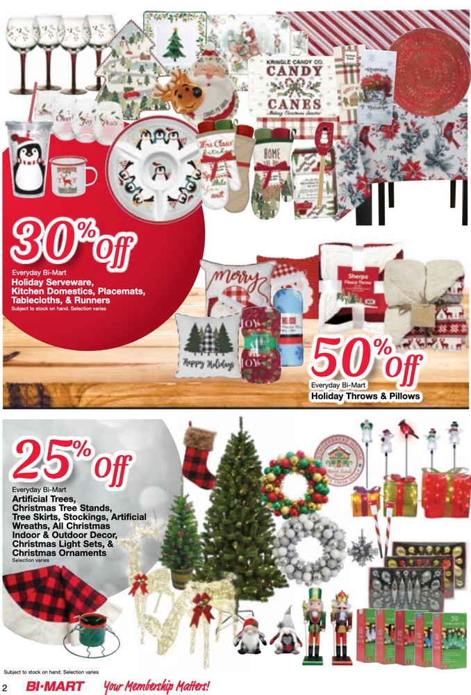 Bi-Mart Holiday Ad Dec 12 – Dec 27, 2022