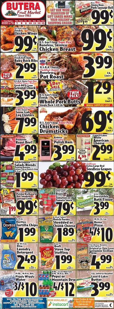 Butera Weekly Ad Dec 07 – Dec 13, 2022