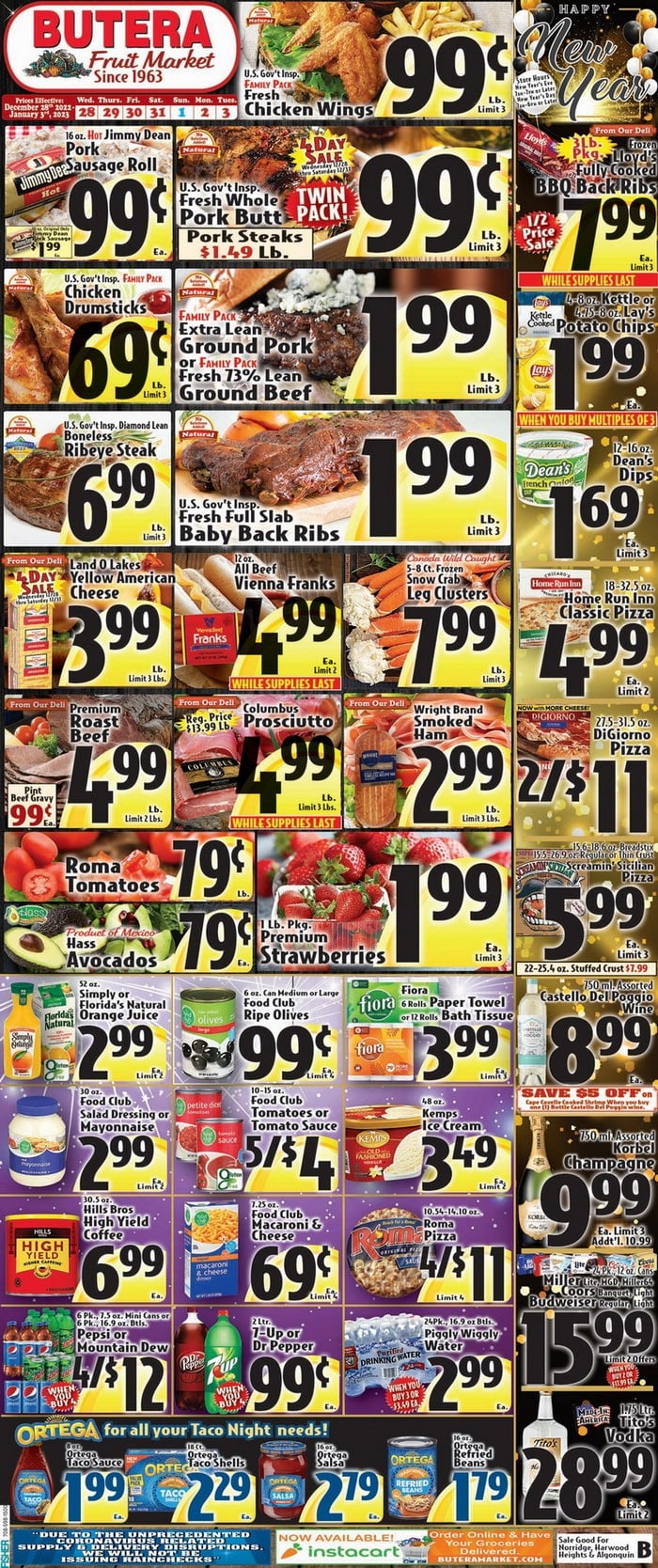 Butera Weekly Ad Dec 28, 2022 – Jan 03, 2023