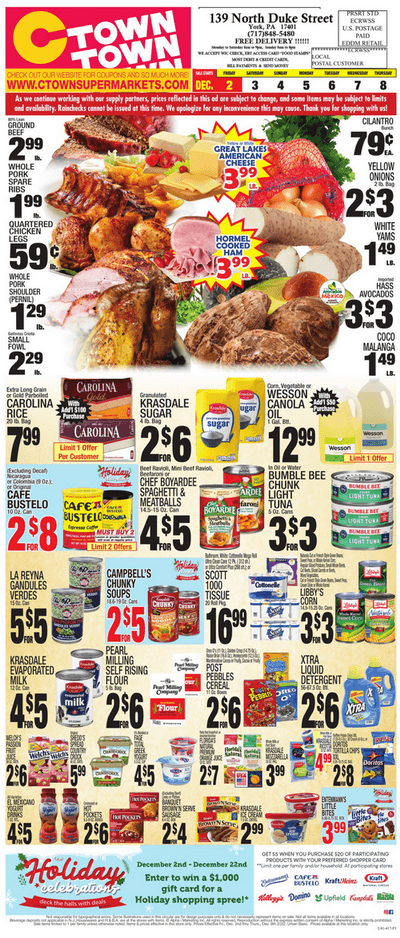 C-Town Weekly Ad Dec 02 – Dec 08, 2022