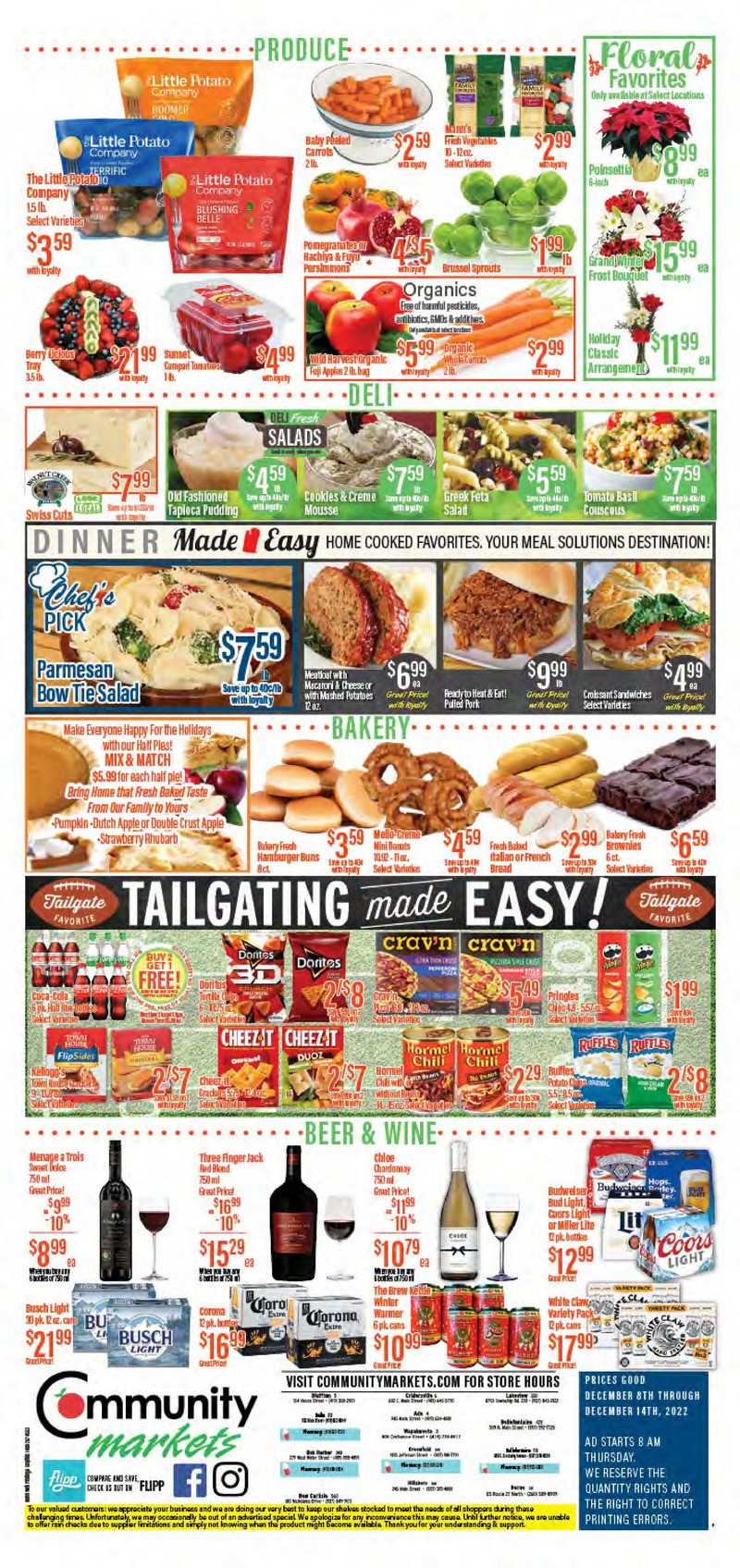 Community Markets Weekly Ad Dec 08 – Dec 14, 2022