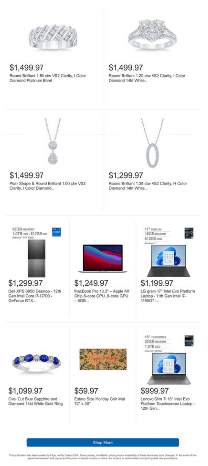 Costco Weekly Ad Dec 02 – Dec 09, 2022