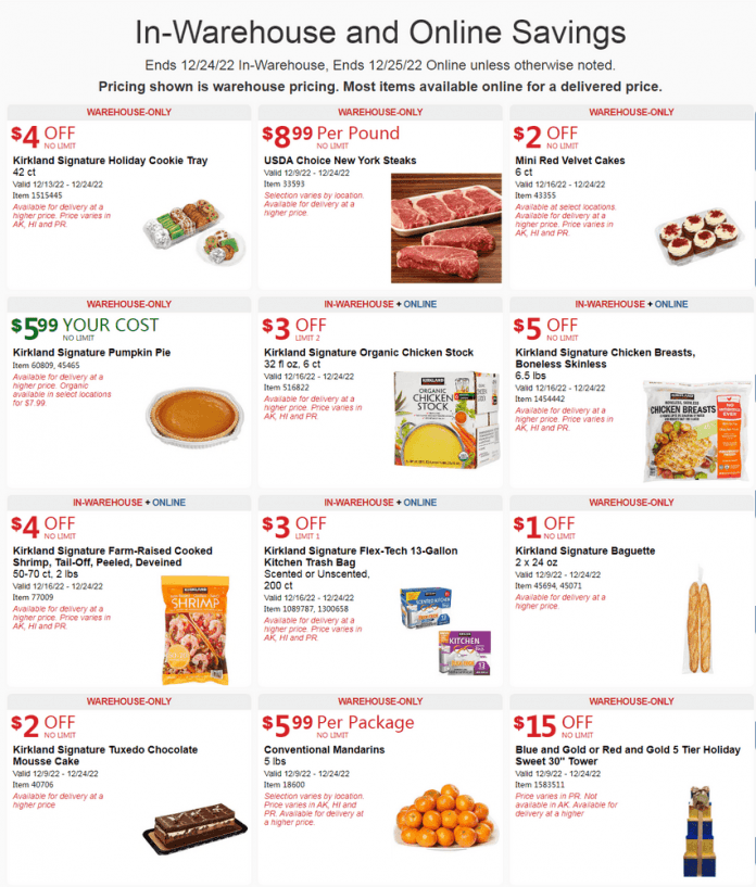 Costco In-Warehouse and Online Savings Ad Dec 19 – Dec 25, 2022