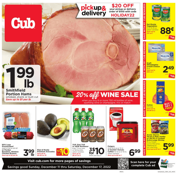 Cub Foods Weekly Ad Dec 11 – Dec 17, 2022