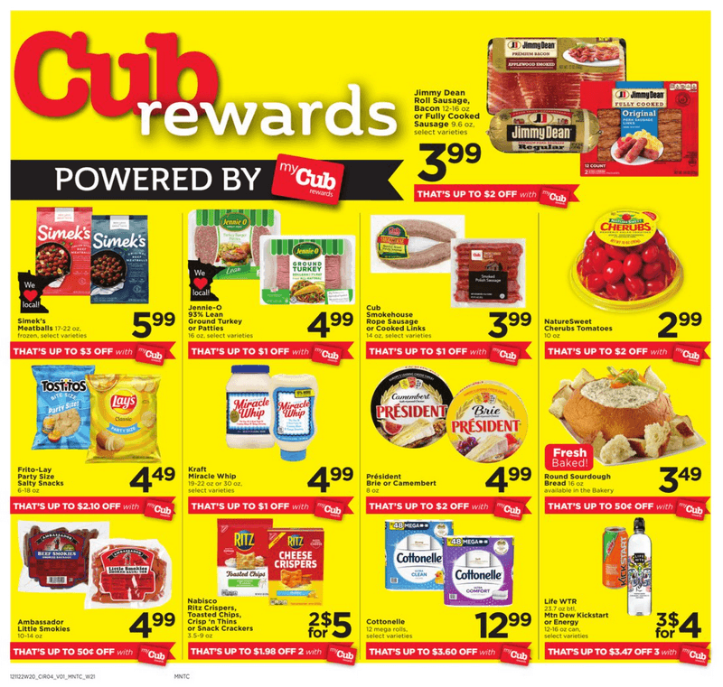 Cub Foods Weekly Ad Dec 18 – Dec 24, 2022 (Christmas Sale Included)