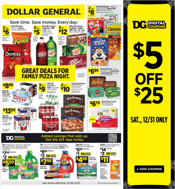 Dollar General Weekly Ad Dec 25 – Dec 31, 2022