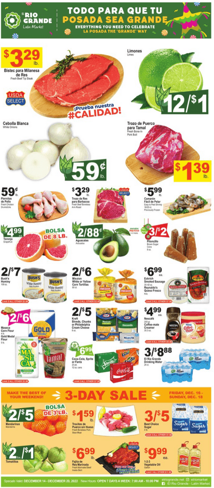 El Rio Grande Weekly Ad Dec 16 – Dec 20, 2022