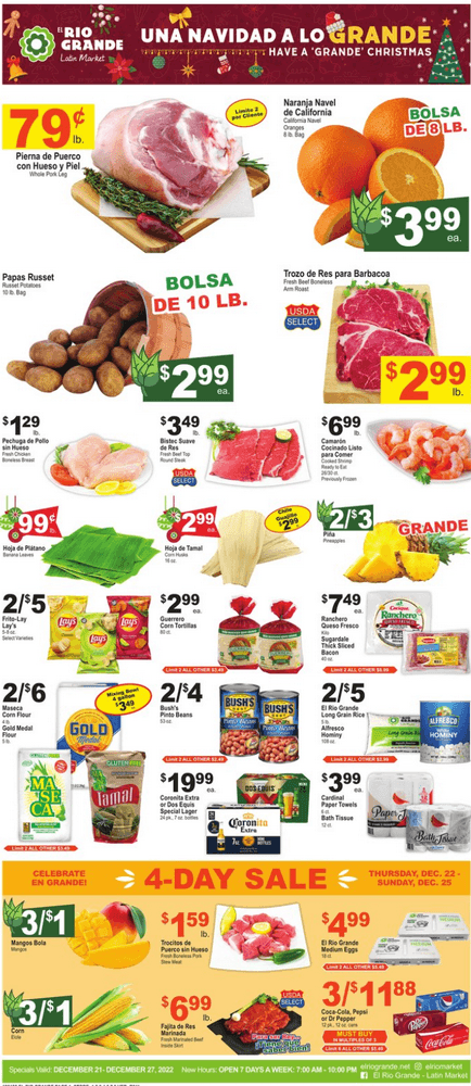 El Rio Grande Weekly Ad Dec 21 – Dec 27, 2022