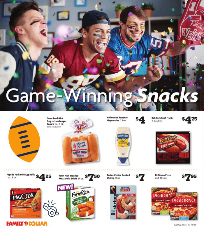 Family Dollar Game Day Ad Dec 25, 2022 – Feb 12, 2023
