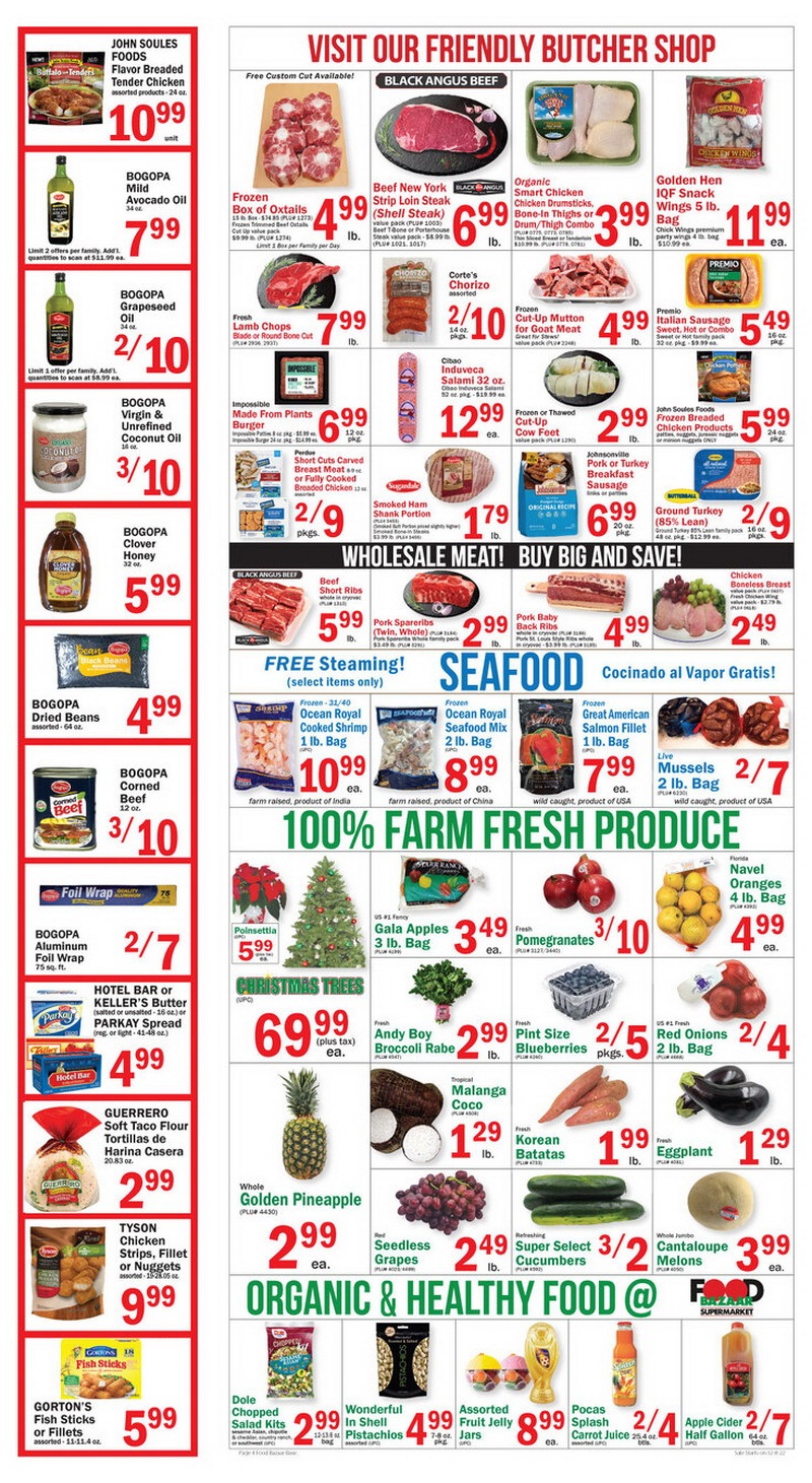Food Bazaar Weekly Ad Dec 08 – Dec 14, 2022