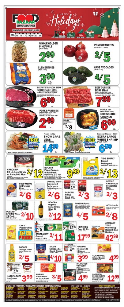 Food Bazaar Weekly Ad Dec 15 – Dec 21, 2022