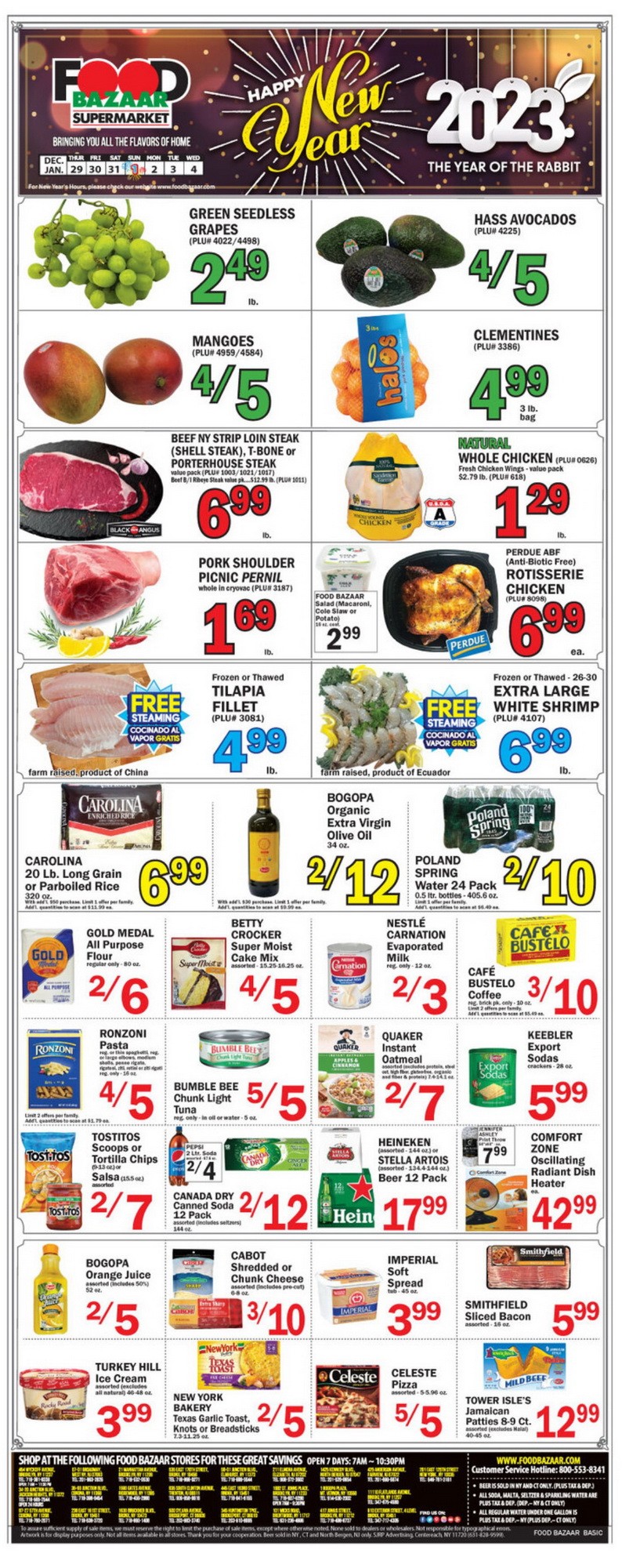 Food Bazaar Weekly Ad Dec 29 – Jan 04, 2023 ( New Year Sale Included)