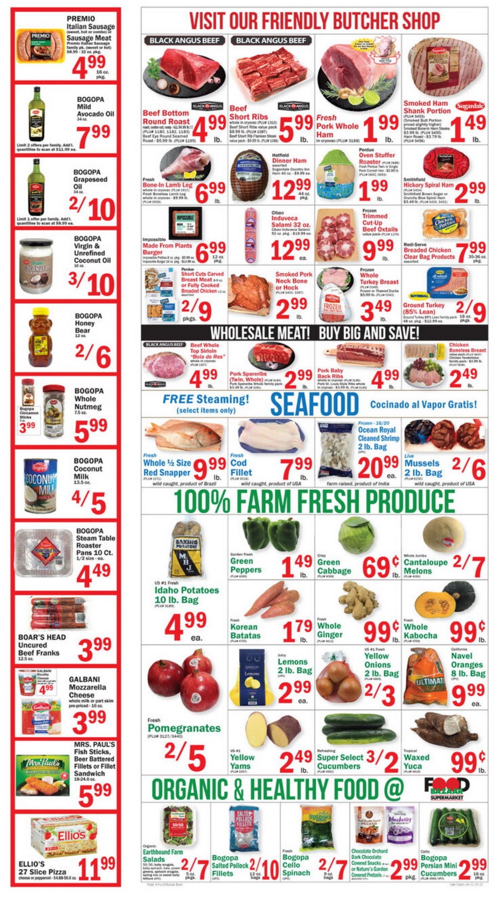 Food Bazaar Weekly Ad Dec 29 – Jan 04, 2023 ( New Year Sale Included)
