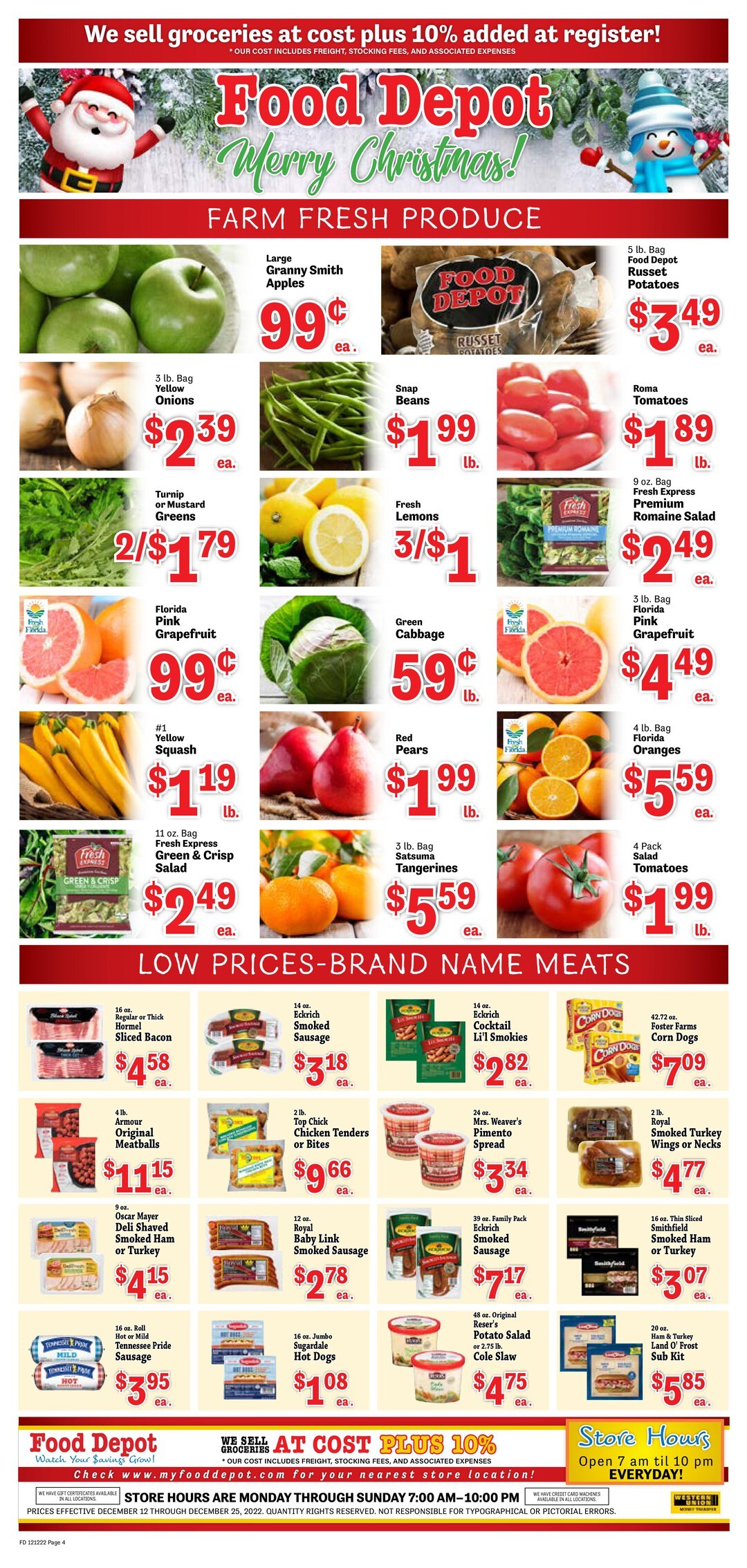 Food Depot Weekly Ad Dec 12 – Dec 25, 2022