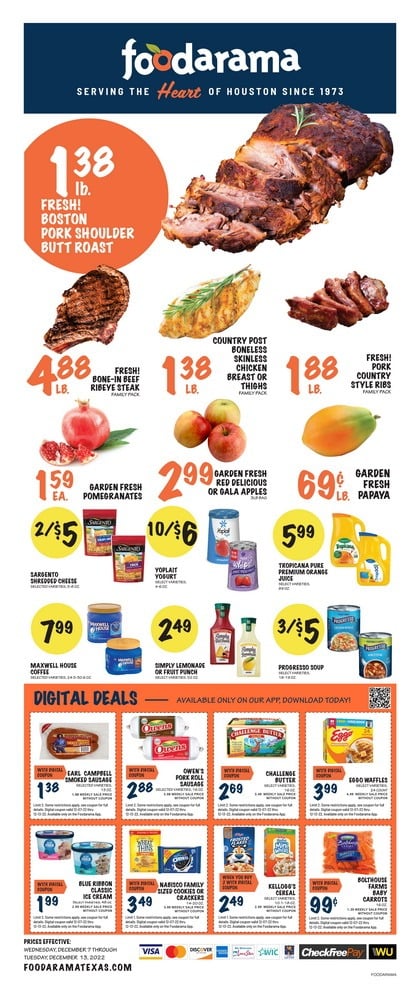 Foodarama Weekly Ad Dec 07 – Dec 13, 2022