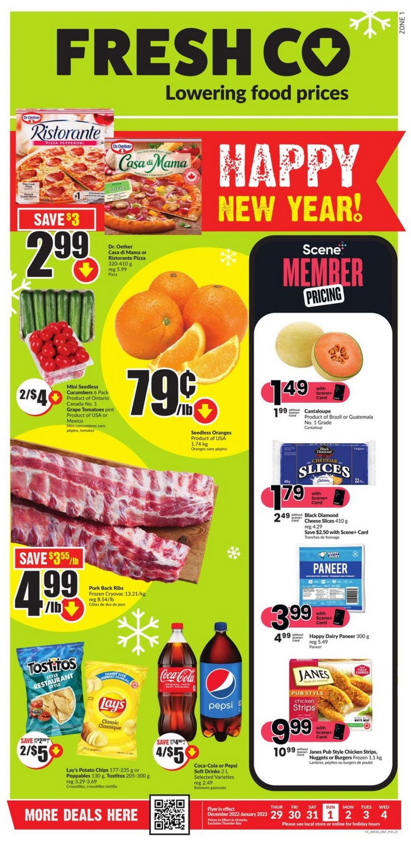 FreshCo Weekly Ad Dec 29, 2022 – Jan 04, 2023 (New Year Promotion Included)