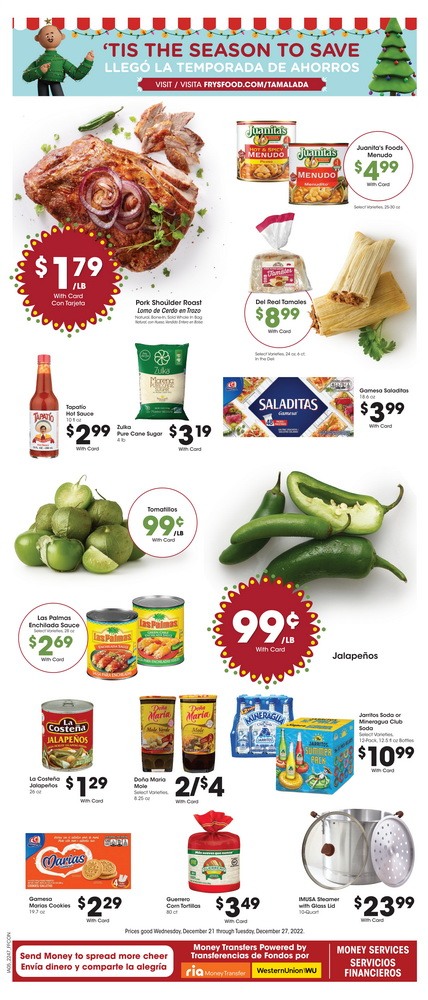 Fry's Food Weekly Ad Dec 21 – Dec 27, 2022