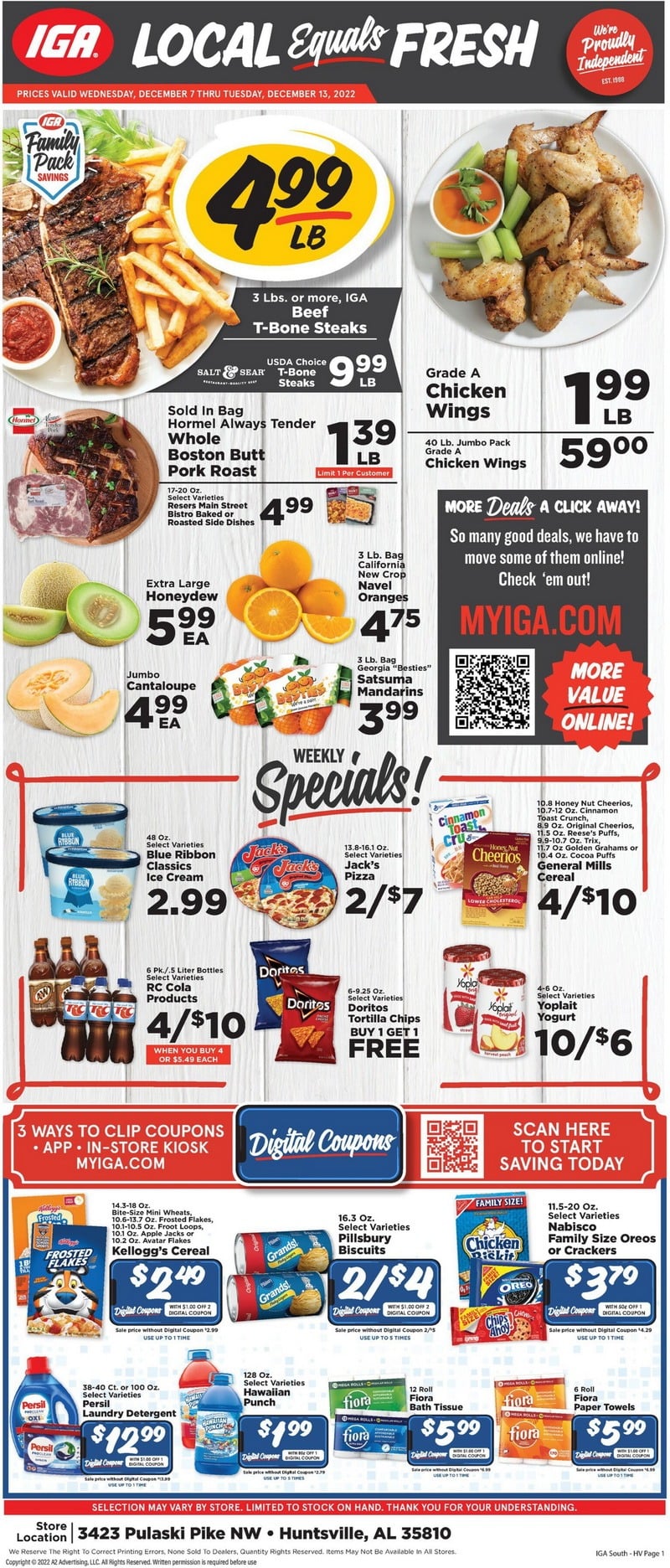 IGA Weekly Ad Dec 07 – Dec 13, 2022