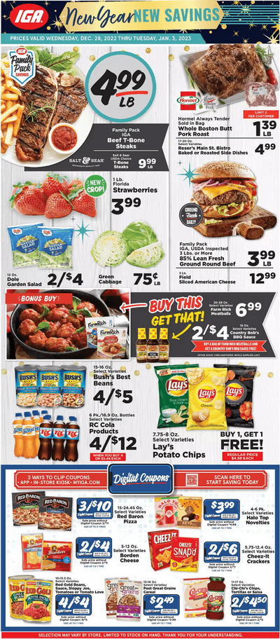IGA Weekly Ad Dec 28, 2022 – Jan 03, 2023