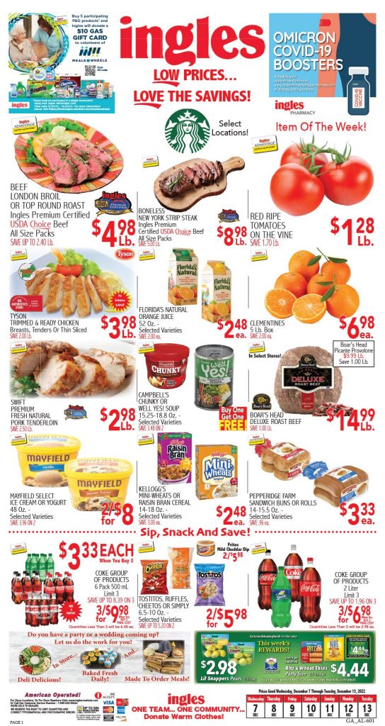Ingles Weekly Ad Dec 07 – Dec 13, 2022