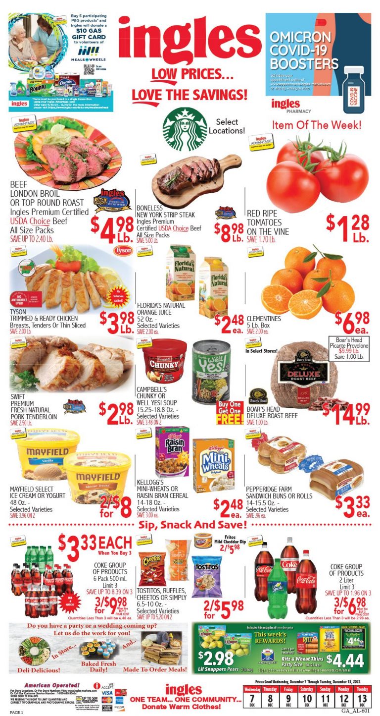 Ingles Weekly Ad Dec 07 – Dec 13, 2022
