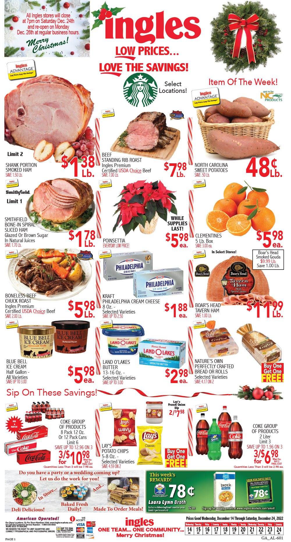 Ingles Weekly Ad Dec 14 – Dec 24, 2022