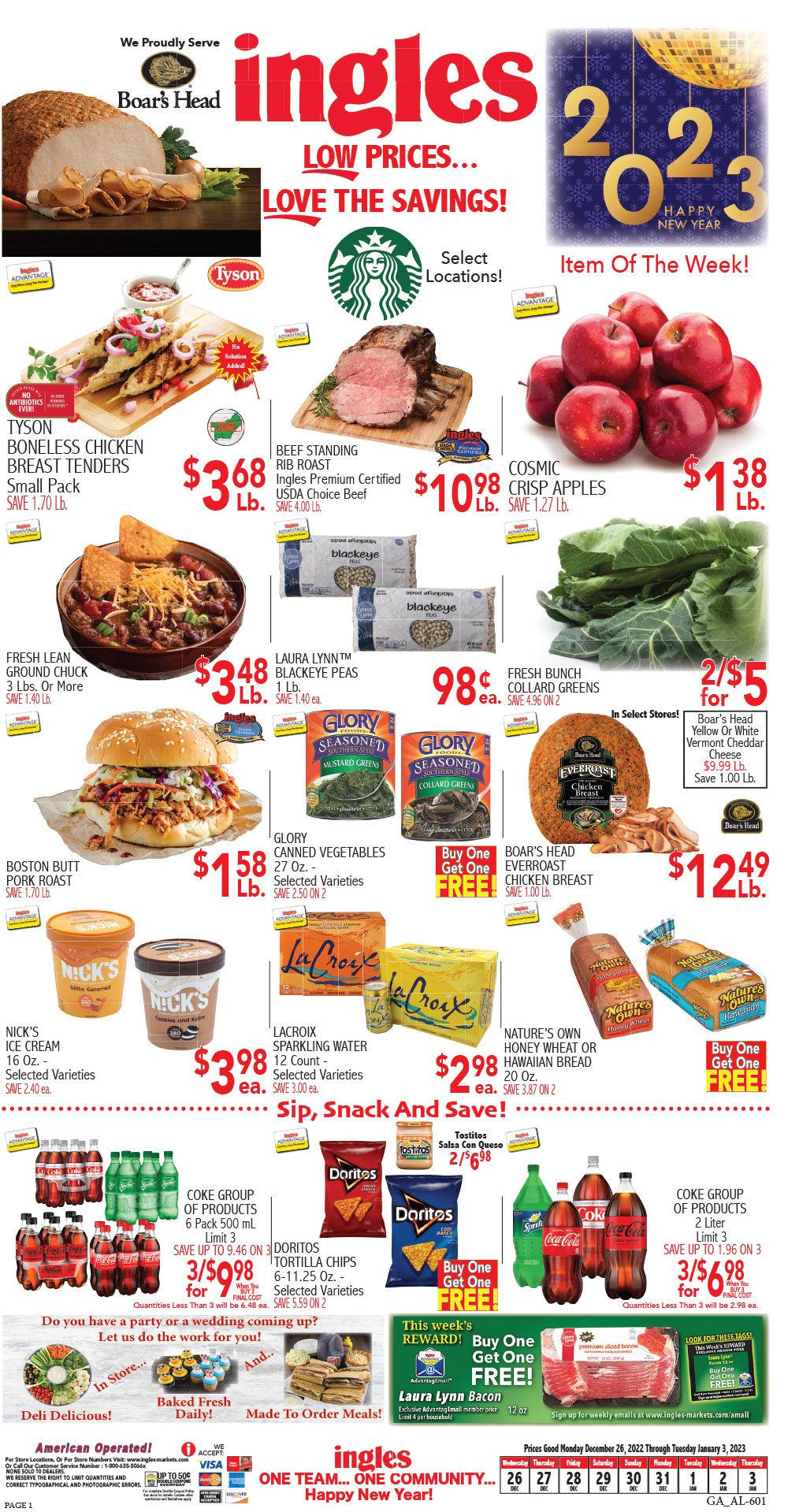 Ingles Weekly Ad Dec 26, 2022 – Jan 03, 2023