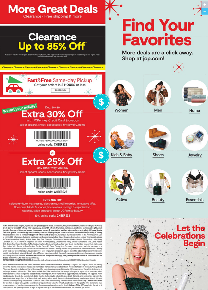 JCPenney After Christmas Blowout Ad Dec 29, 2022 – Jan 02, 2023