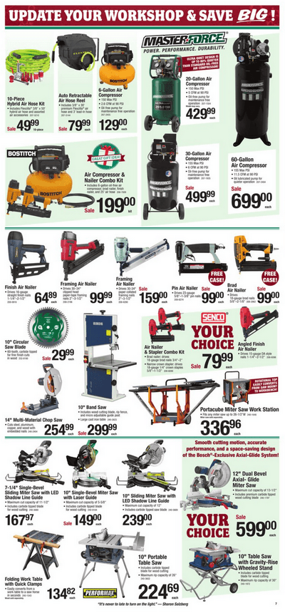 Menards Christmas Tool Sale Dec 09 – Dec 24, 2022
