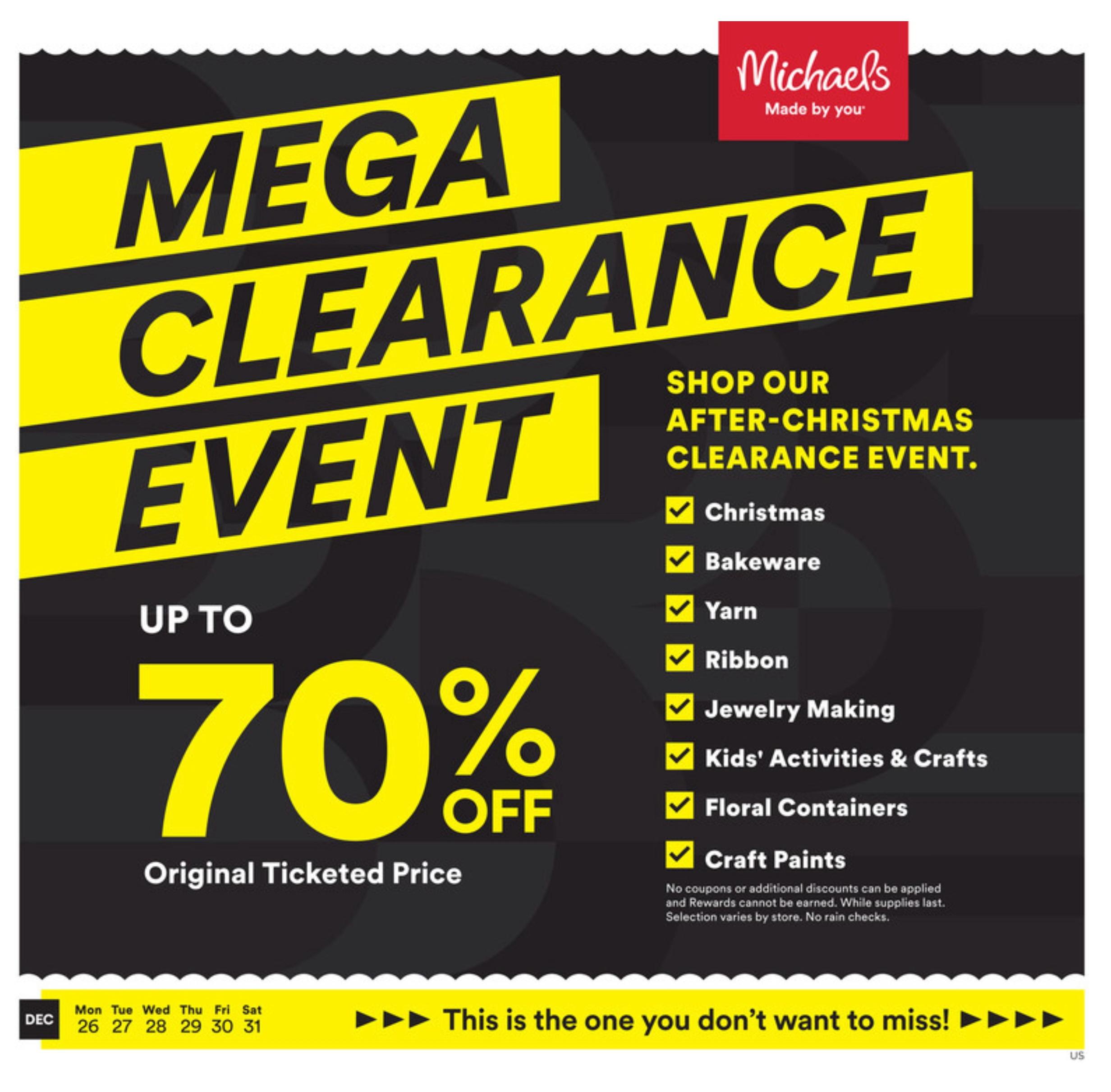 Michaels Weekly Ad Dec 25 – Dec 31, 2022