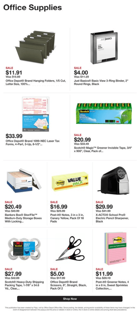 Office Depot Weekly Ad Dec 27, 2022 – Jan 02, 2023