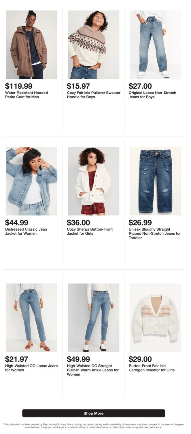 Old Navy Weekly Ad Dec 19 – Dec 27, 2022