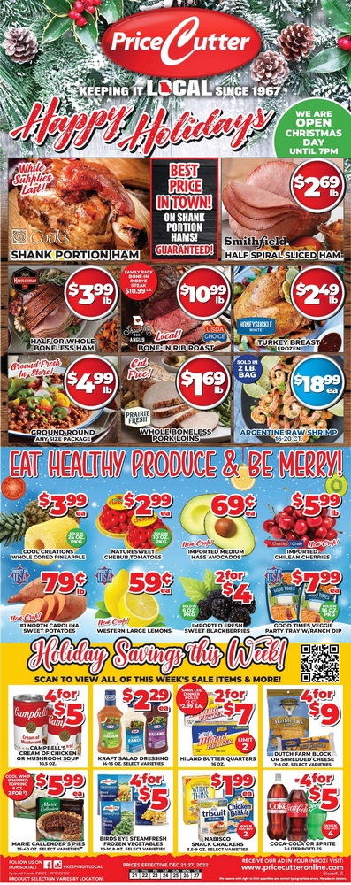 Price Cutter Weekly Ad Dec 21 – Dec 27, 2022