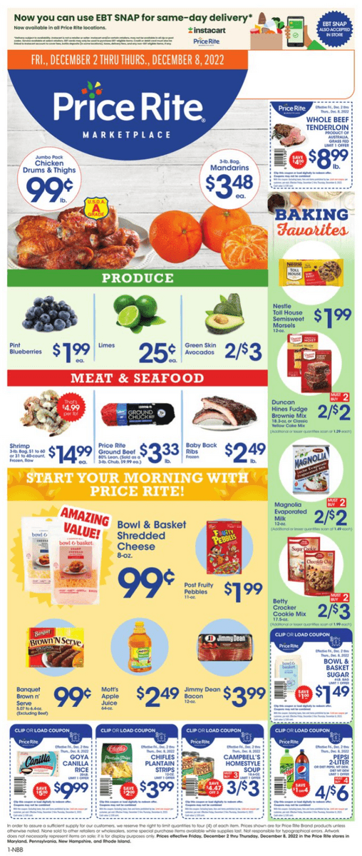 Price Rite Weekly Ad Dec 09 – Dec 15, 2022