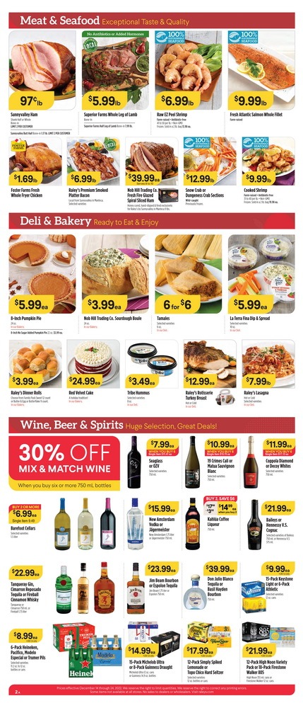 Raley's Supermarkets Weekly Ad Dec 14 – Dec 24, 2022 (Christmas Sale ...