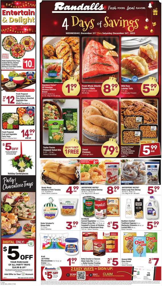 Randalls Weekly Ad Dec 21 – Dec 24, 2022 (Christmas Sale Included)