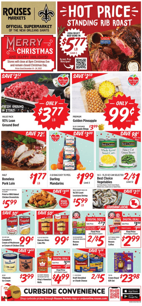 Rouses Weekly Ad Dec 14 – Dec 24, 2022