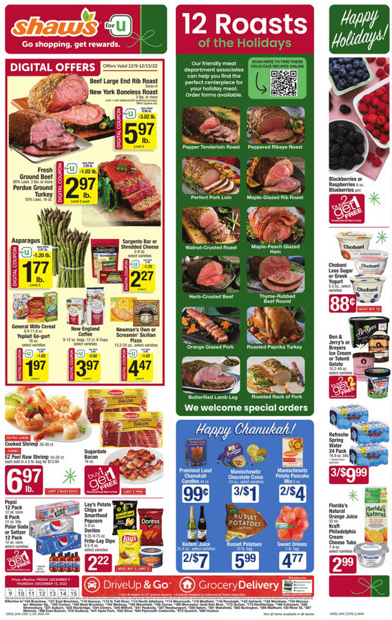 Shaw's Weekly Ad Dec 09 – Dec 15, 2022