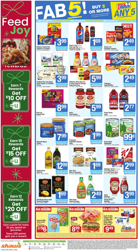Shaw's Weekly Ad Dec 16 – Dec 24, 2022