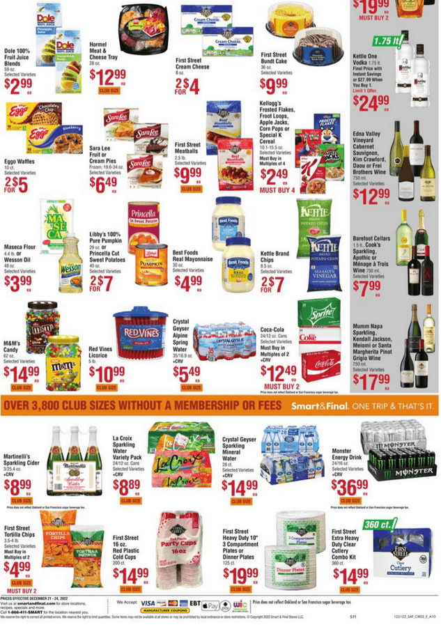 Smart & Final Weekly Ad Dec 21 – Dec 24, 2022