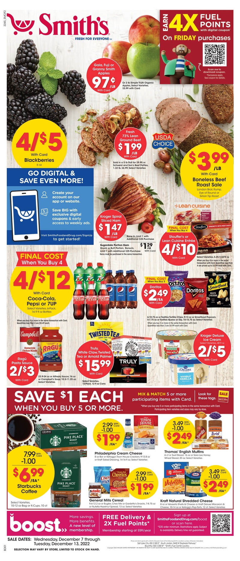 Smith's Food and Drug Weekly Ad Dec 07 – Dec 13, 2022 (Christmas ...