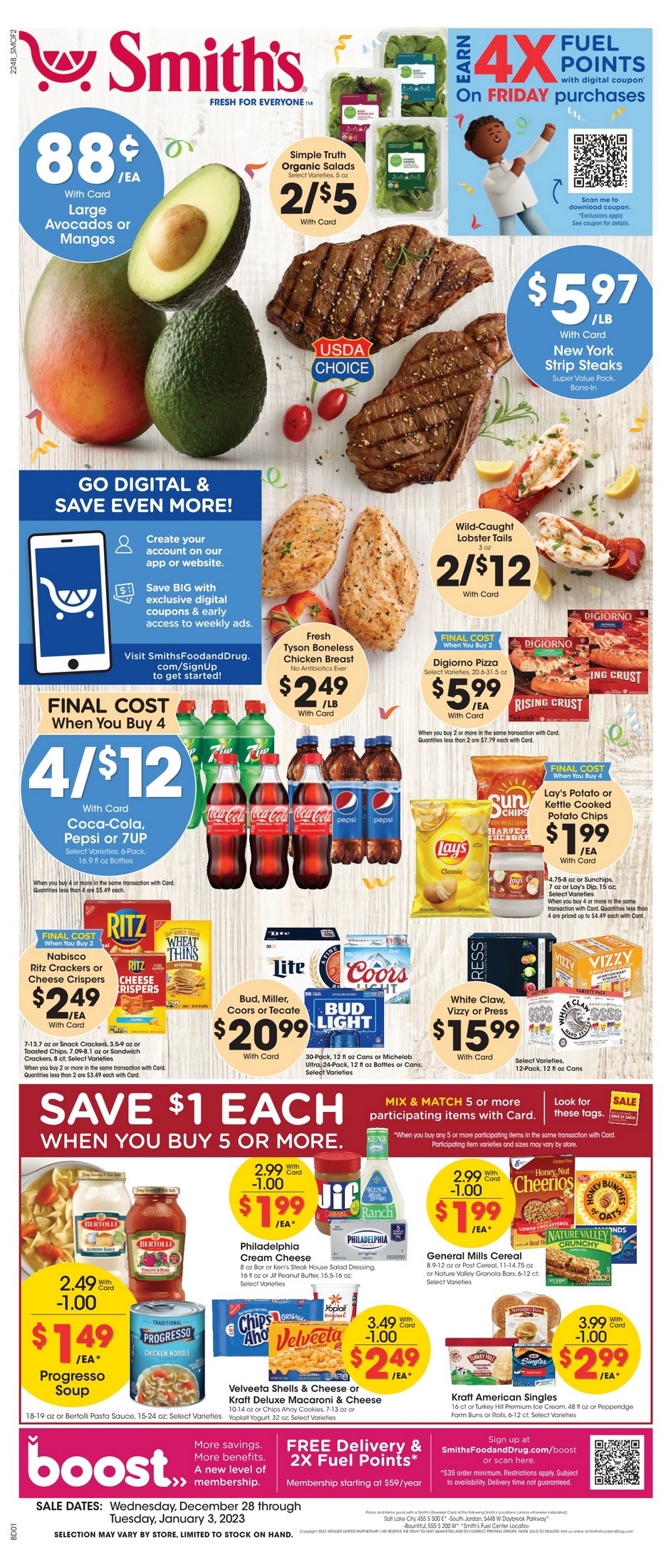 Smith's Food and Drug Weekly Ad Dec 28 – Jan 03, 2023