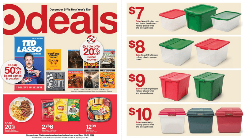 Target Weekly Ad Dec 25 – Dec 31, 2022