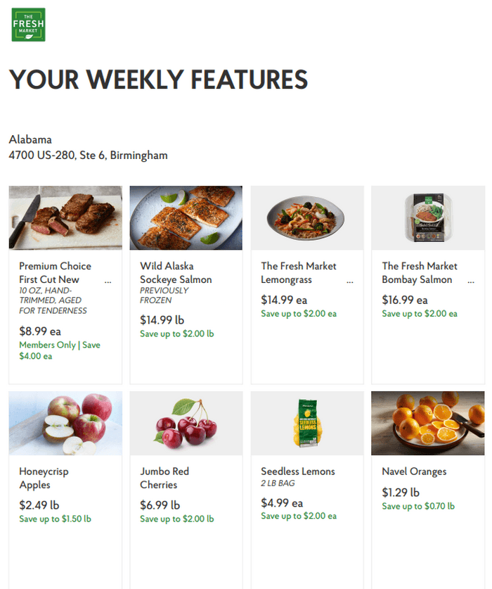 The Fresh Market Weekly Ad Nov 07 – Nov 13, 2022