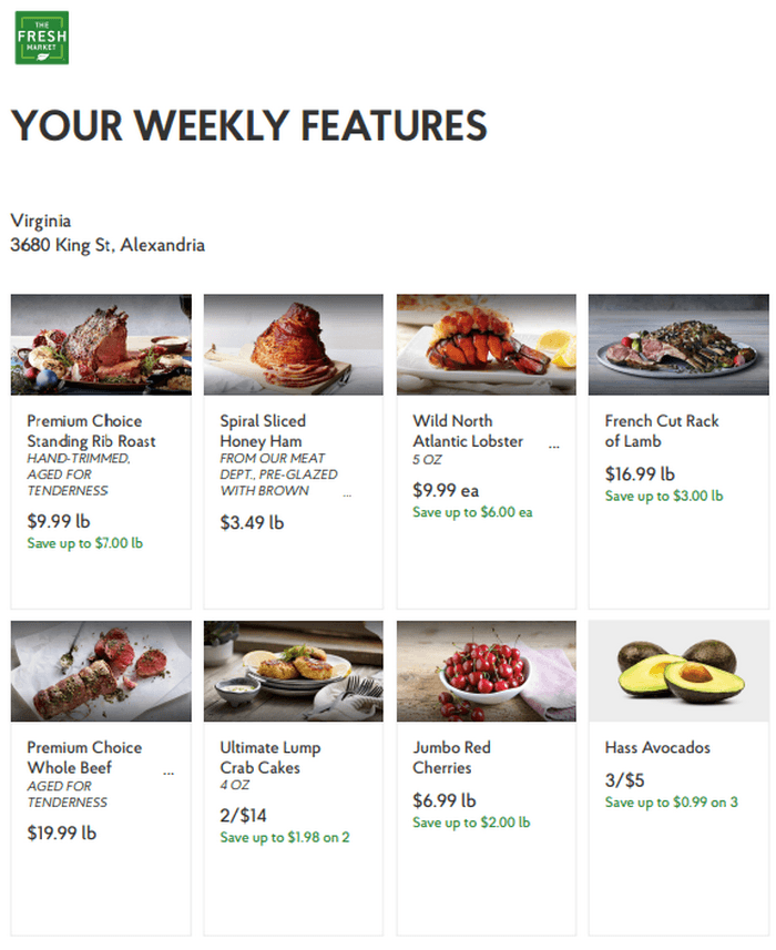 The Fresh Market Weekly Ad Dec 14 – Dec 24, 2022