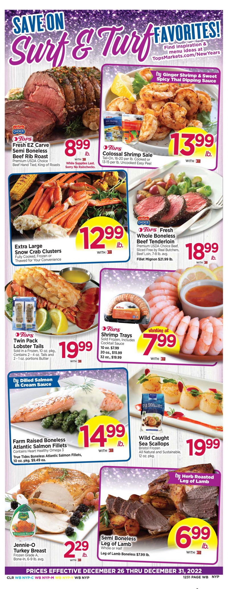 Tops Weekly Ad Ad Dec 25 – Dec 31, 2022