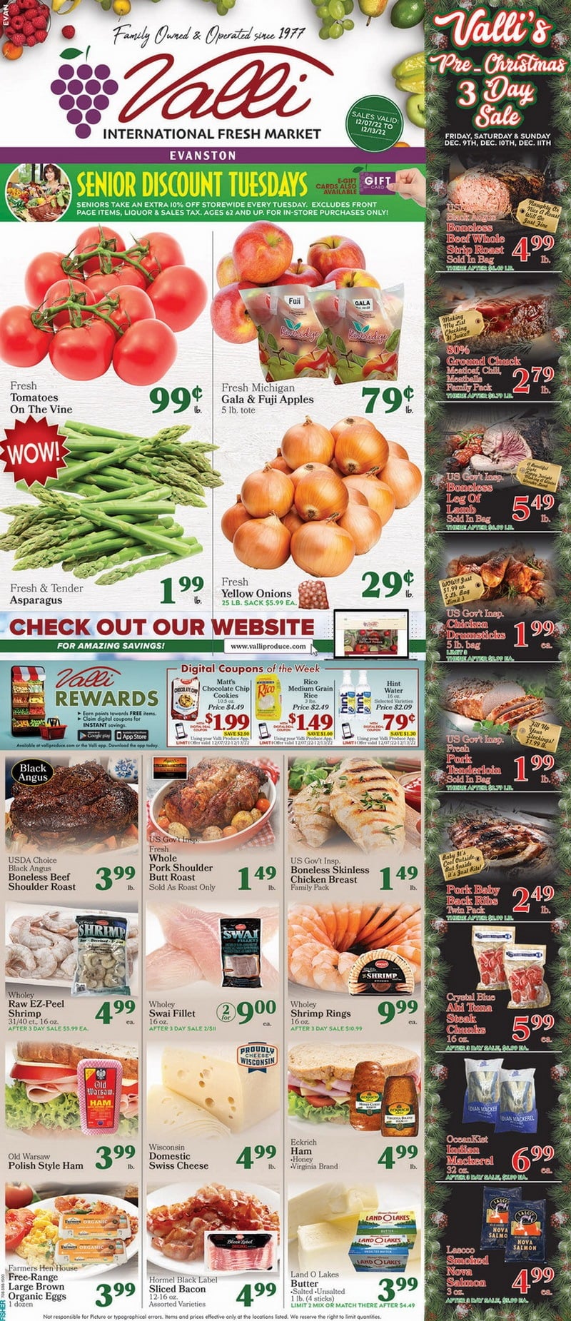 Valli Produce Weekly Ad Dec 07 – Dec 13, 2022