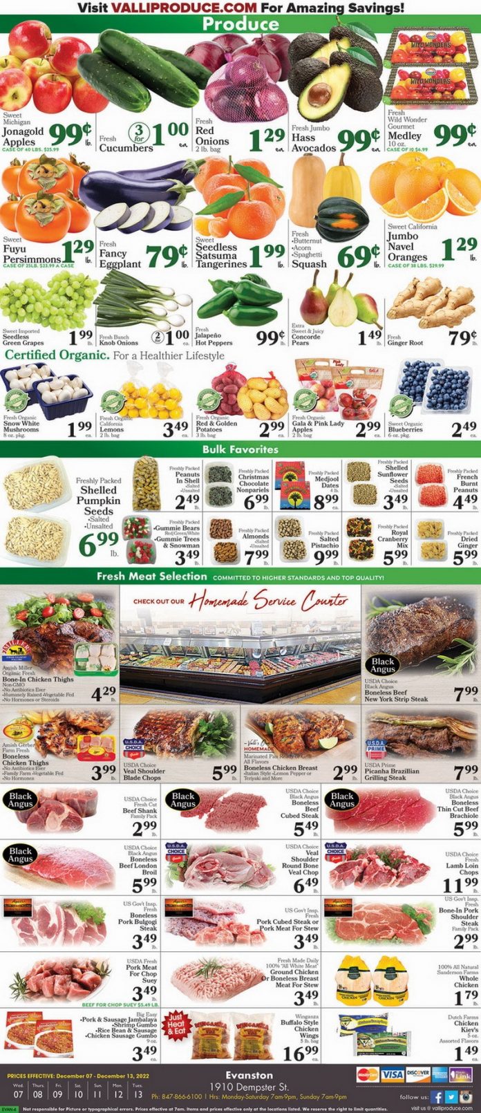 Valli Produce Weekly Ad Dec 07 – Dec 13, 2022