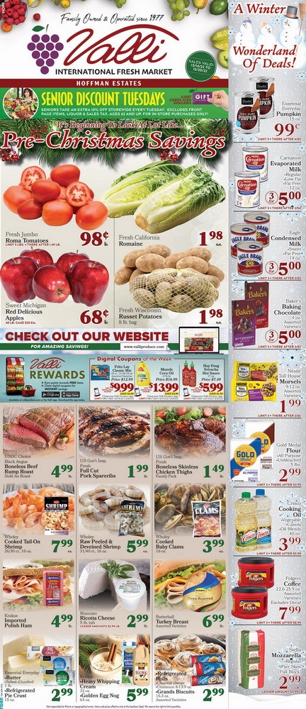 Valli Produce Weekly Ad Dec 14 – Dec 20, 2022