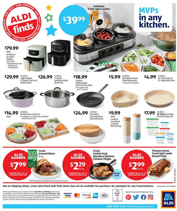 ALDI In-Store Ad Sneak Peak Ad Jan 25 – Jan 31, 2023